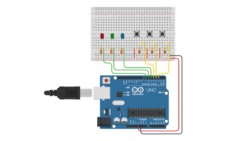 Circuit design Elevator - Tinkercad
