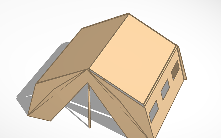 3D design tent - Tinkercad