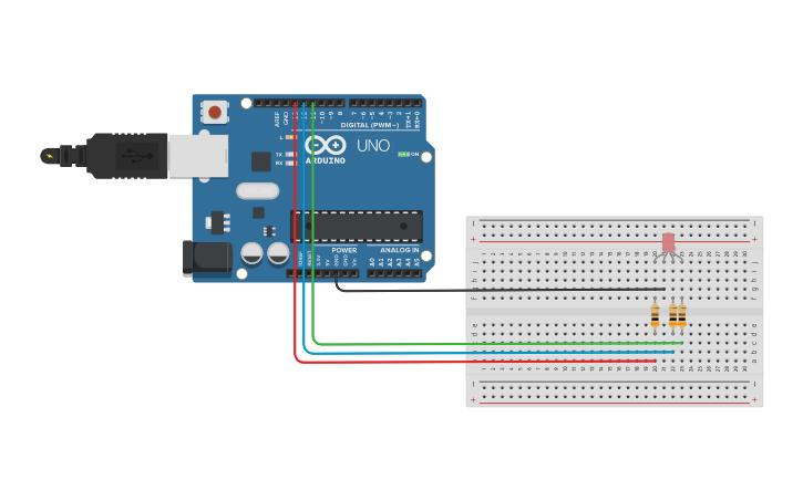 Circuit design Comando DO - WHILE | Tinkercad