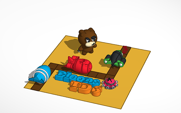 3D design Bloons Tower Defense - Tinkercad