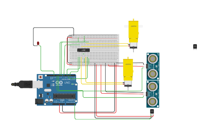 Circuit design SIMULACIÓN BABY_SUMO | Tinkercad