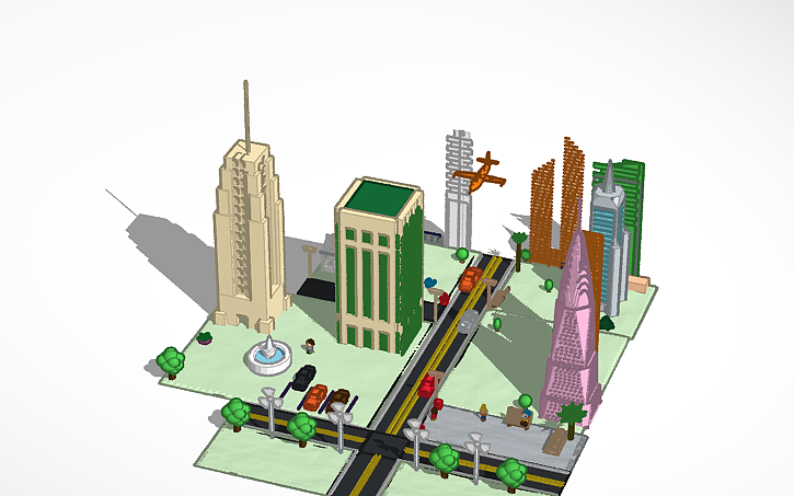 3D design Smart city - Tinkercad