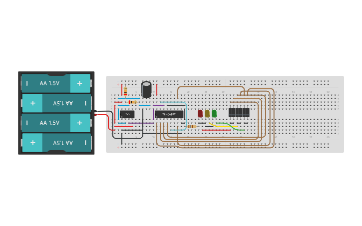 Circuit Design Semáforo Tinkercad
