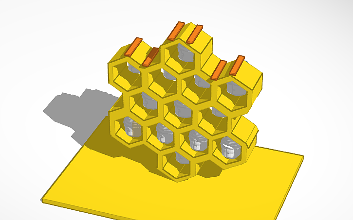 3D design Honeycomb 12359 LED - Tinkercad