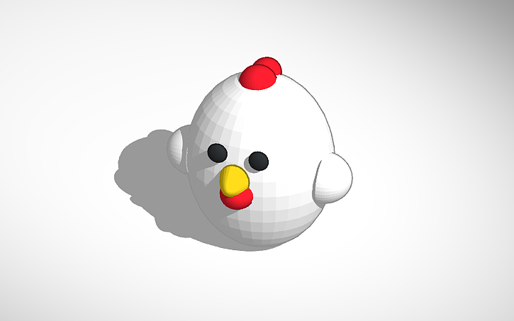 3D design CHICKEN - Tinkercad