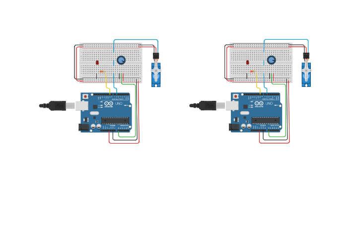 Circuit design Plant Watering System - Tinkercad