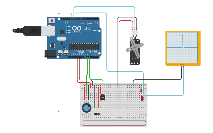 Circuit Design Sensors Actuator Tinkercad
