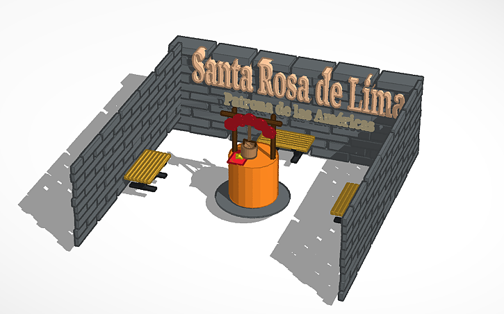 3D design Pozo de Santa Rosa de Lima - Tinkercad