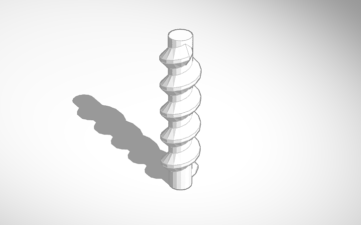 3D design Screw - Tinkercad