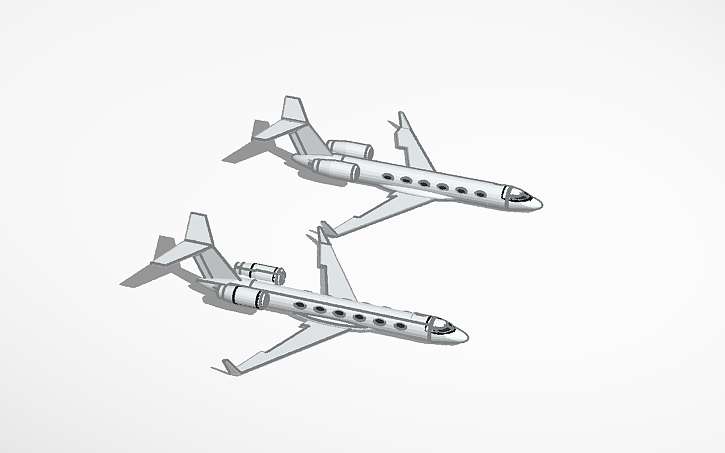 3D design gulfstream G550 - Tinkercad