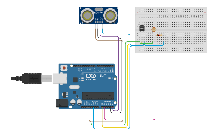 Circuit design Arduino - Tinkercad