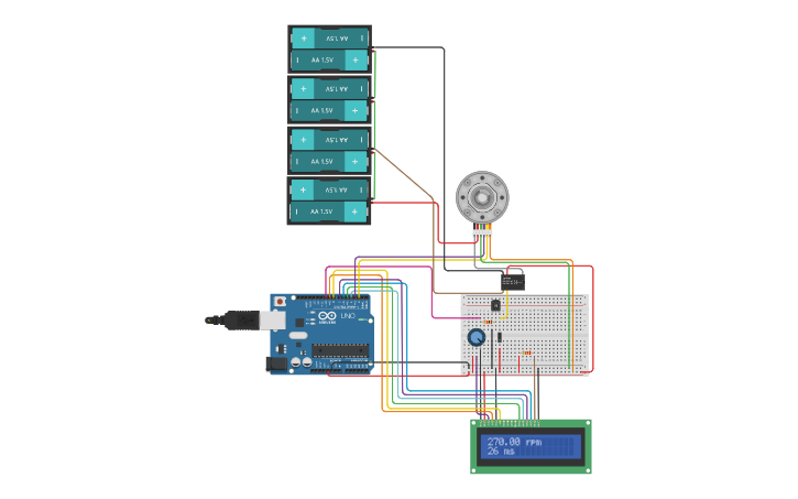 Circuit design DC Motor Part 6 | Tinkercad