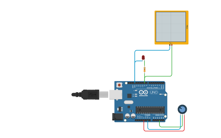 Circuit design PWM 1 - Tinkercad