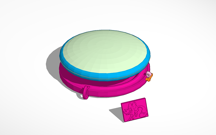 3D design locket - Tinkercad