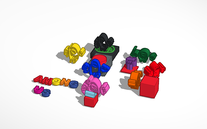 3D design Among us - Tinkercad