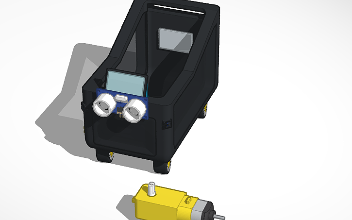 3D design SMART TROLLEY DESIGN - Tinkercad