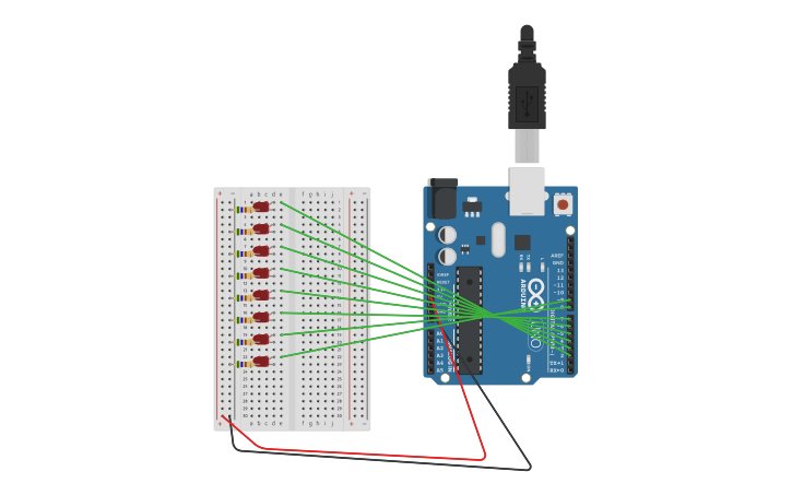 Circuit design Mini pro - Tinkercad