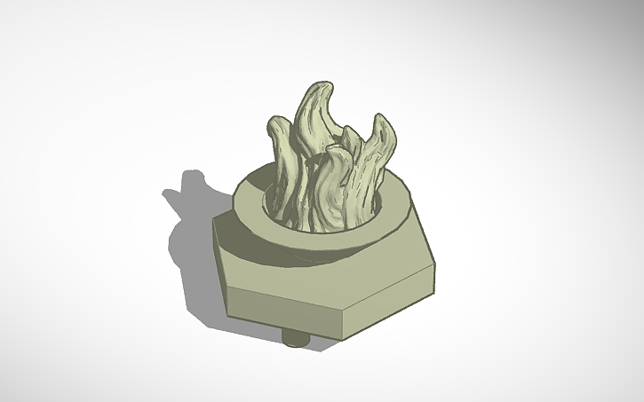 3D design Brazier Flame | Tinkercad