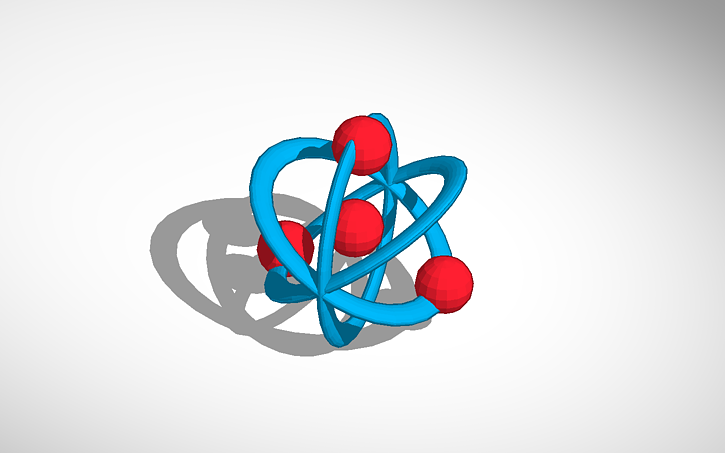 3D design Atom - Tinkercad