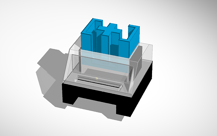 3D design Keyboard switch (BLUE) - Tinkercad