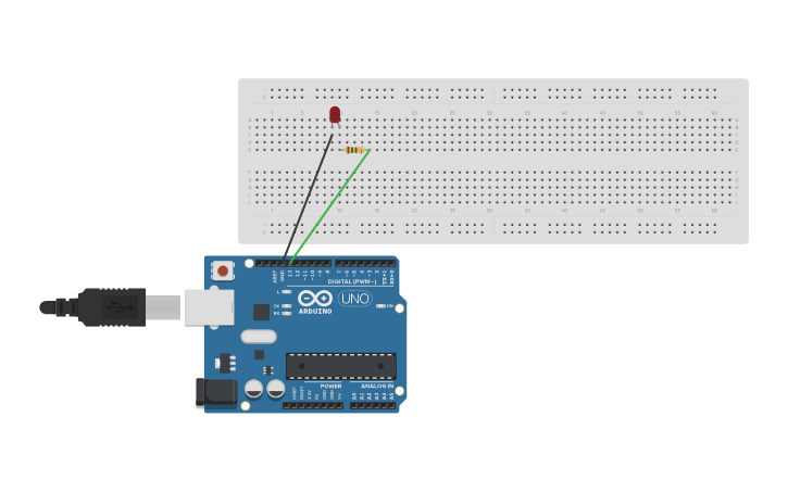 Circuit design BLINK ARDUINO IDE - Tinkercad