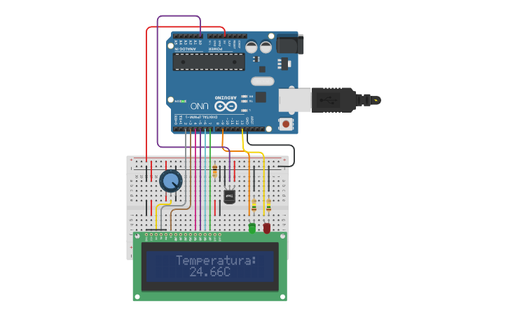 Circuit design Laboratório Arduíno 2 | Tinkercad