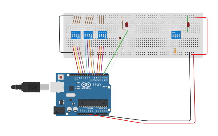 Circuit design MULTIPLEXER 8:1 - Tinkercad