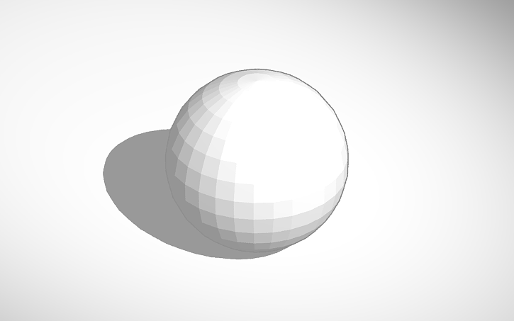 3D design Golf ball - Tinkercad