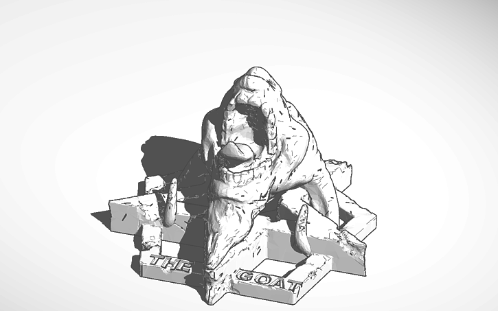 3D design THE GOAT based on http://www.thingiverse.com/thing:90353 ...