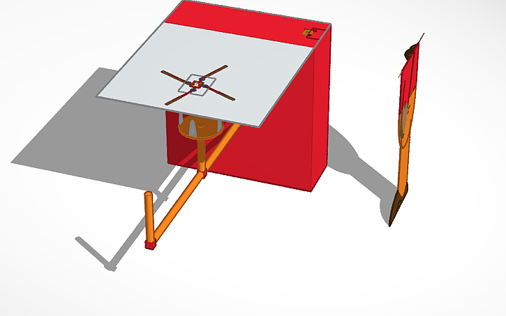 3D design Updated coconut scraper - Tinkercad