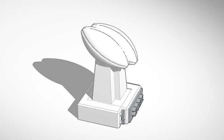3D design Powder Puff Football Trophy | Tinkercad