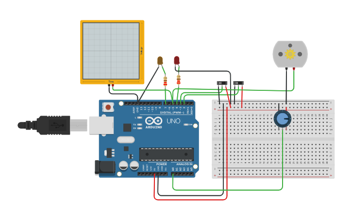 Circuit design Wiper System - Tinkercad