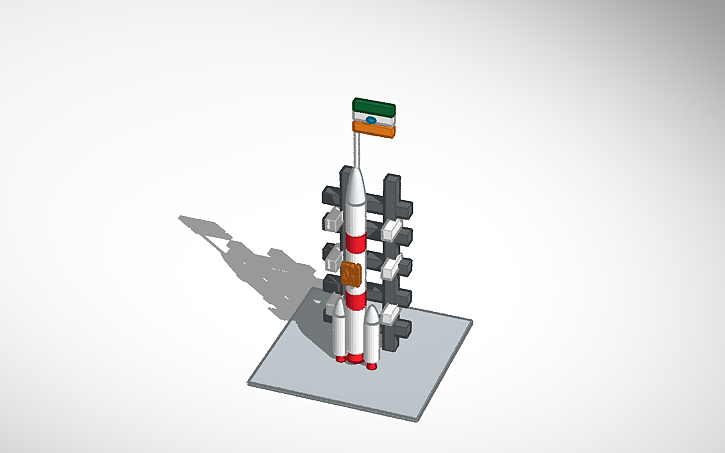 3D design ISRO INDIAN SPACE CRAFT - Tinkercad