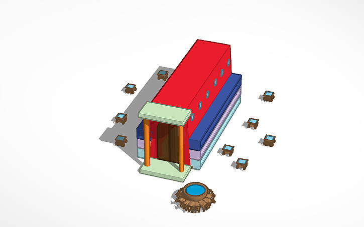3D design Beit Hamikdash Model--Gabi & Hannah Final Project - Tinkercad