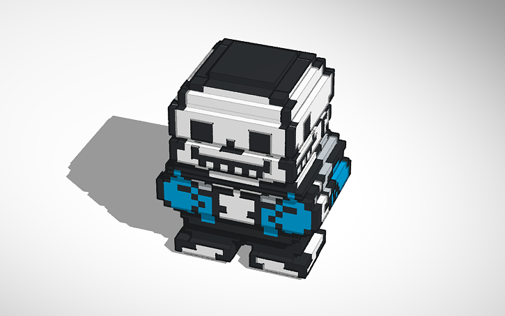 3D design 3D Undertale Sans - Tinkercad