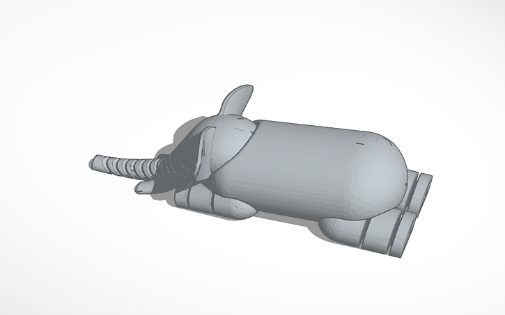 3D design Copy of elephant with moving legs - Tinkercad