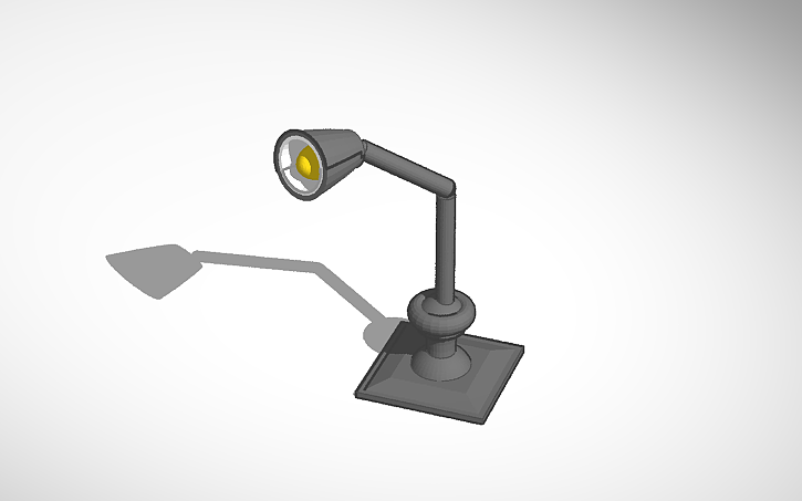 3D design lamp - Tinkercad