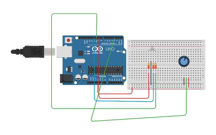 Circuit design RS-232 - Tinkercad