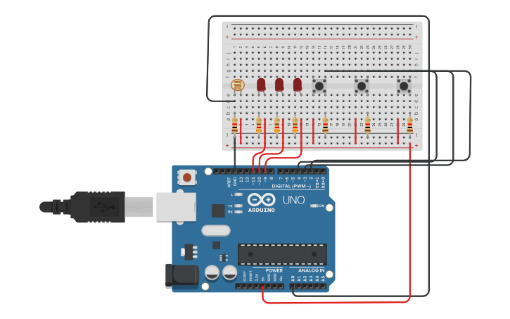 Circuit Design Week7 Practice Exercise Tinkercad
