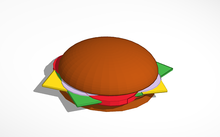 3D design Бургер | Tinkercad
