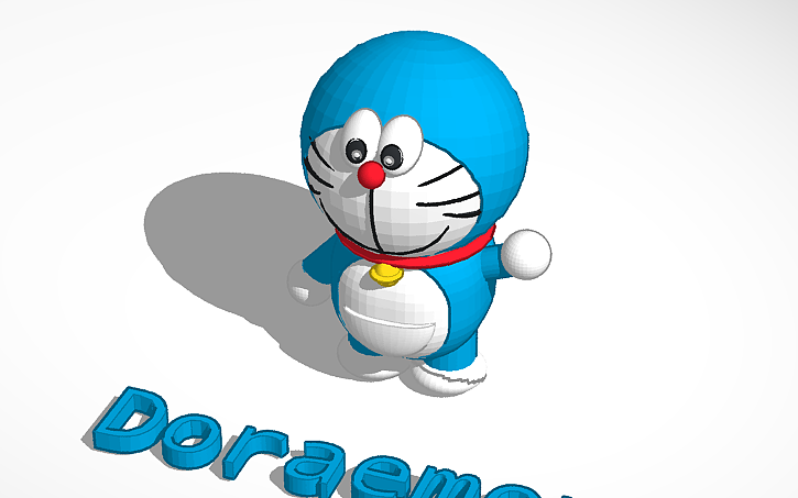 3D design Doraemon - Tinkercad