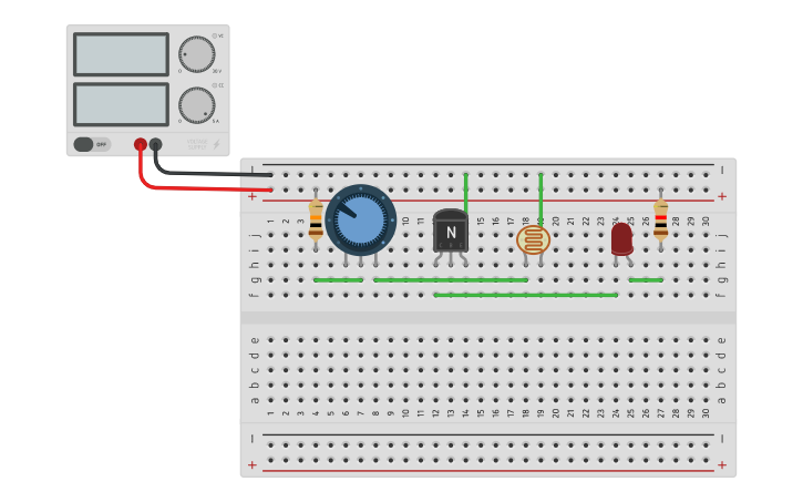 Circuit design Night Light - Tinkercad