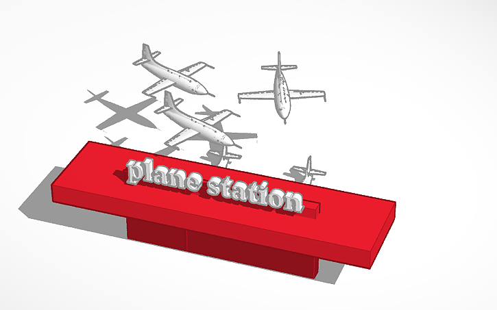 3D design Plane station | Tinkercad