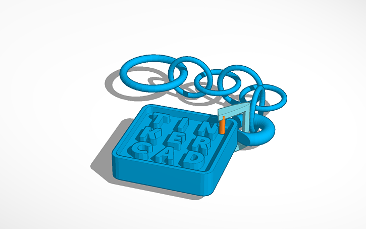 3D design tinkercad keychain made made by Eliteskirmish | Tinkercad