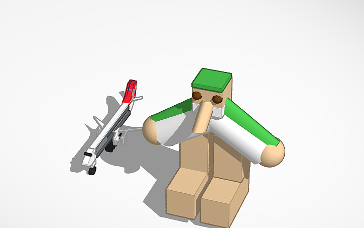 3D design A380 QANTAS + PRR PRR PATAPIM - Tinkercad