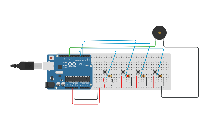 Circuit design buzzer | Tinkercad