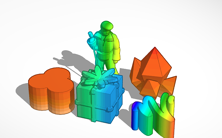 3d Design More Gradient Shapes Tinkercad 6240