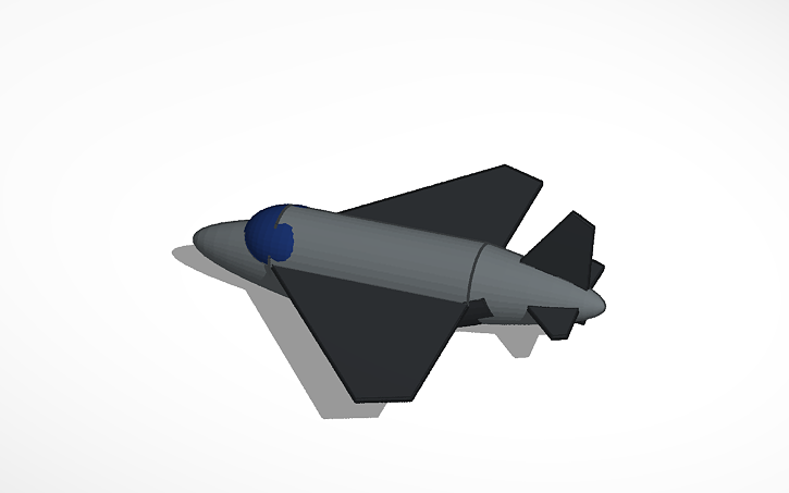 3D design small jet | Tinkercad