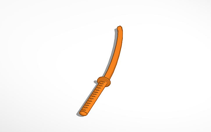 3D design Katana - Tinkercad
