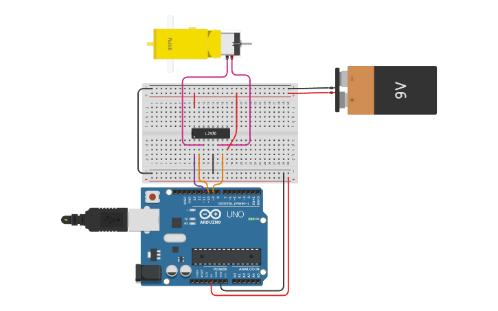 Circuit design LAB 4 EJERCICIO 1 - Tinkercad
